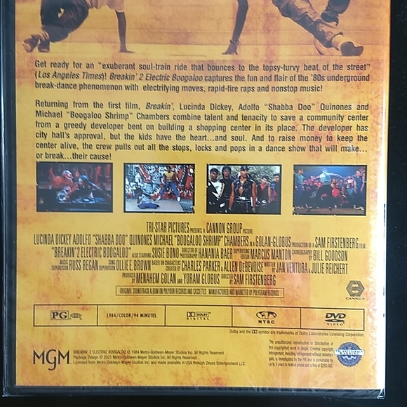 MGM | Media | Breakin Breakin 2 Electric Boogaloo New Pkg Dvds Double ...